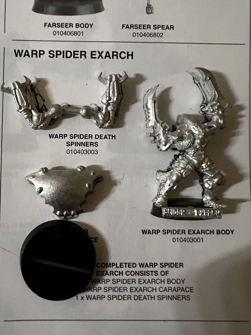 Warhammer (Eldar Warp Spider Exarch), 興趣及遊戲, 玩具 & 遊戲類 - Carousell