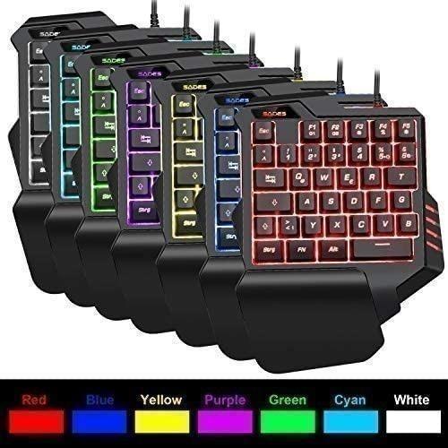X5005 Gaming keyboard, 35keys Gaming Keypad,SADES One-Hand Gaming ...