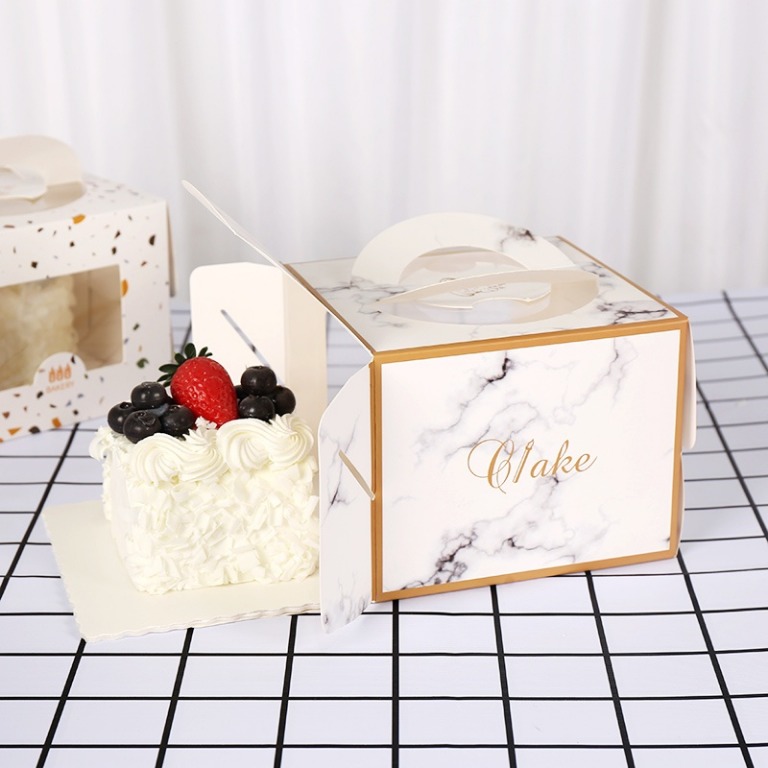 8 Inch Cake Box Birthday Cake Box Party Box Cake Box with Handle ...