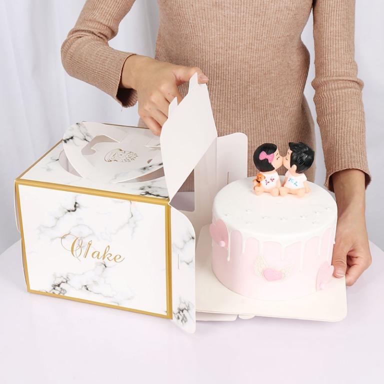 8 Inch Cake Box Birthday Cake Box Party Box Cake Box with Handle ...