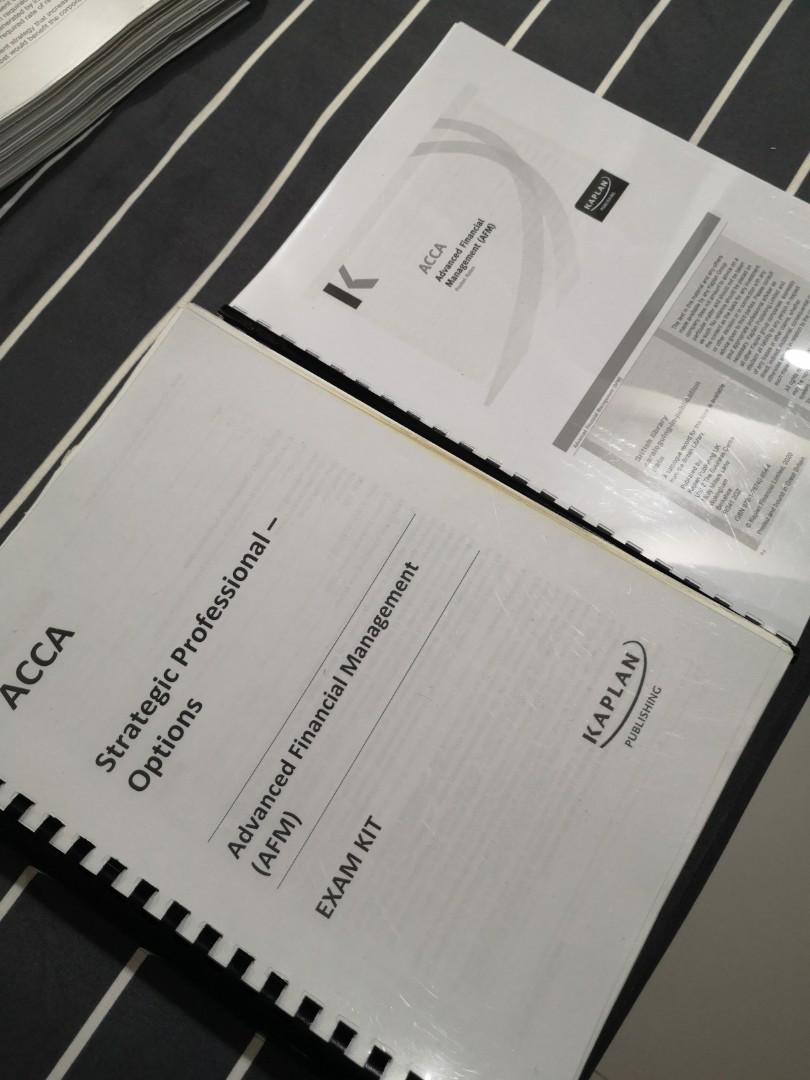 ACCA Advanced Financial Management (AFM) Exam Kit, Pocket Notes ...