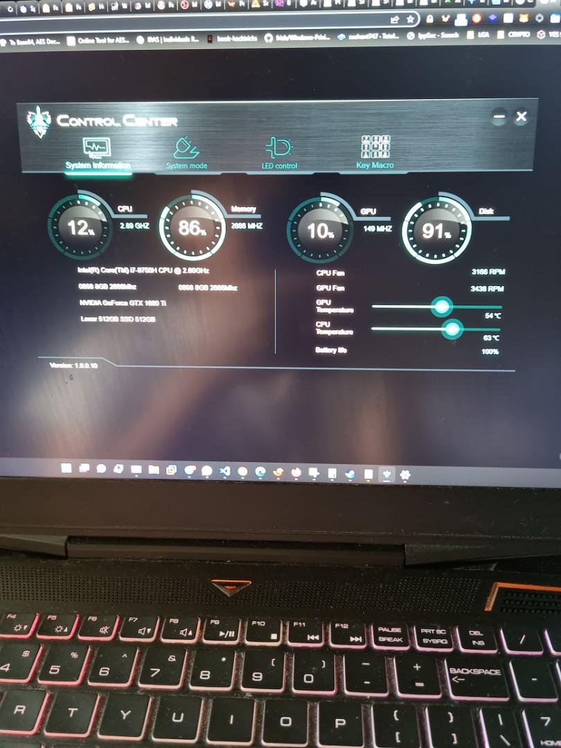 Aftershock Terra 15 Lite Gaming Laptop i7 1660ti, Computers & Tech ...