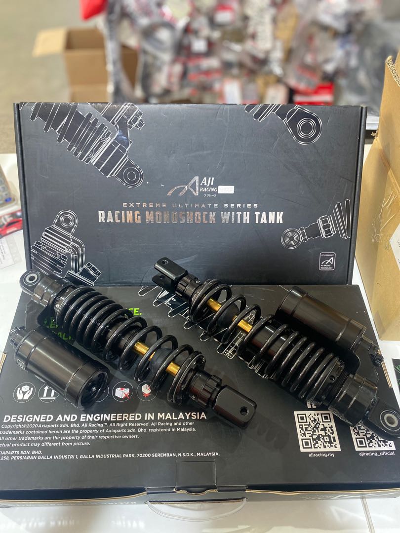 AJI RACING MONOSHOCK WITH TANK AEROX/NMAX, Motorcycles, Motorcycle ...