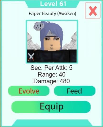 All Star Tower Defense (ASTD) Paper Beauty (Awaken), 電子遊戲, 電子遊戲, 其他 ...