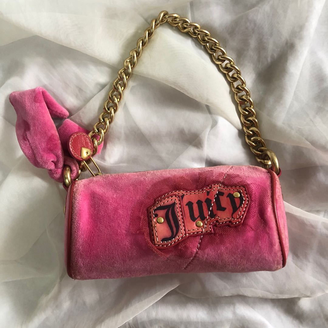 authentic juicy couture mini barell bag rare jc, Women's Fashion, Bags ...