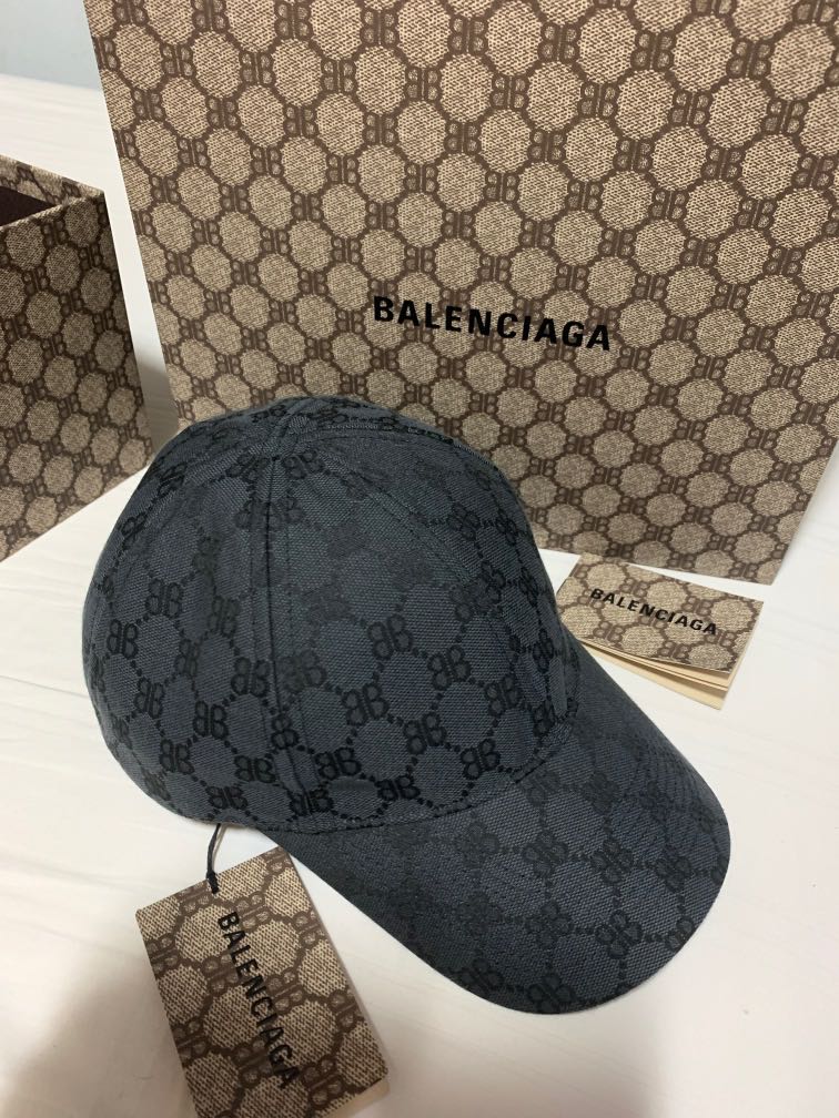 Balenciaga x Gucci hacker cap, Men's Fashion, Watches & Accessories ...
