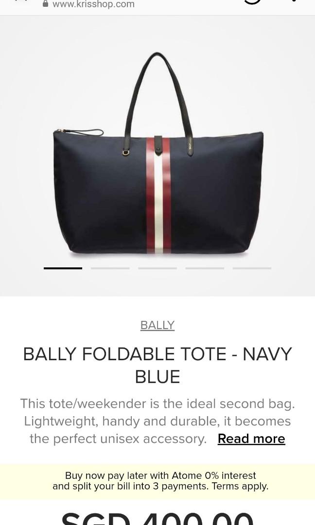 Bally foldable tote, Luxury, Bags & Wallets on Carousell