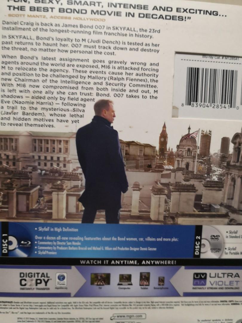Blu Ray Disc SkyFall, Hobbies & Toys, Music & Media, CDs & DVDs on ...