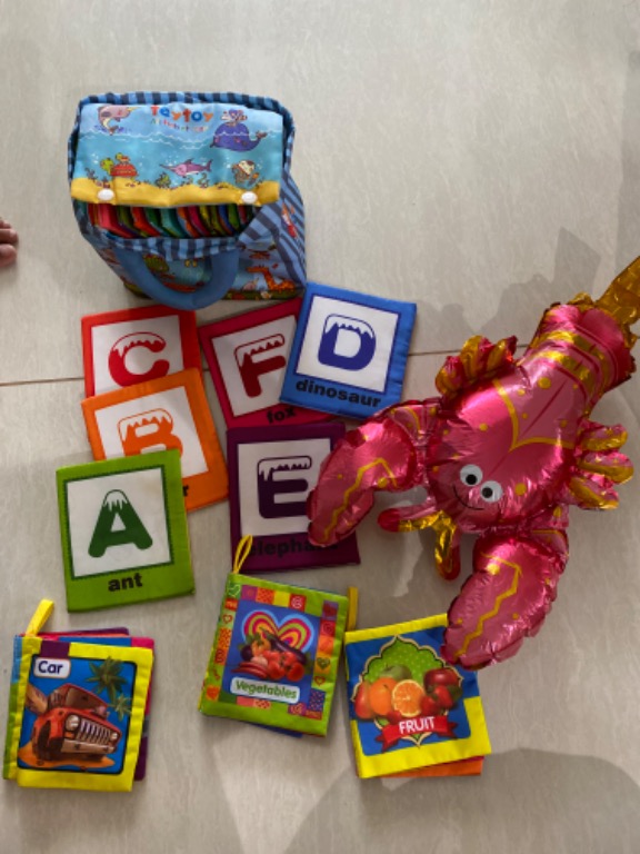 Cloth books and flash cards bundle, Babies & Kids, Infant Playtime on ...