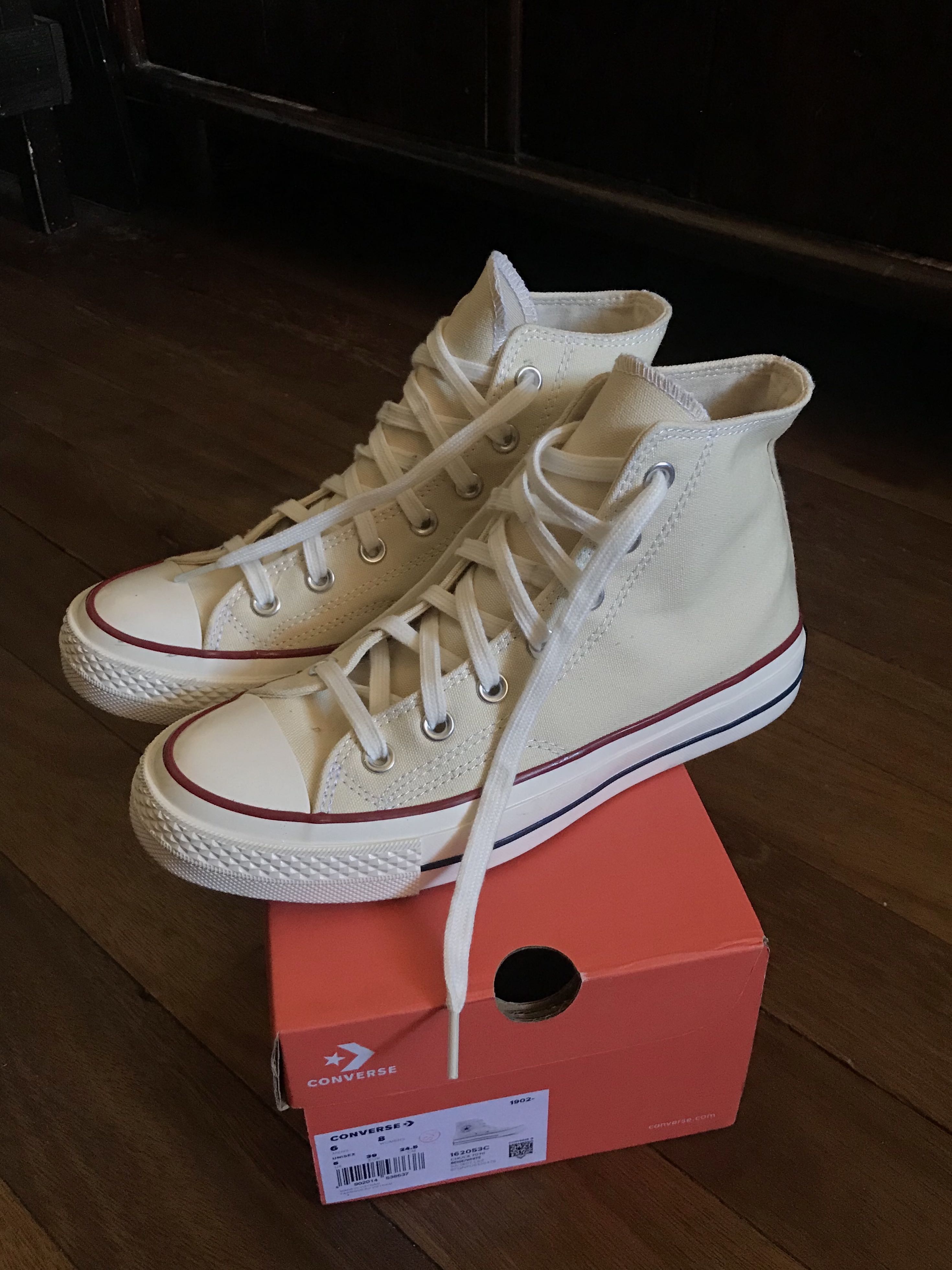 Converse Chuck 70 High Cut Parchment, Women's Fashion, Footwear ...