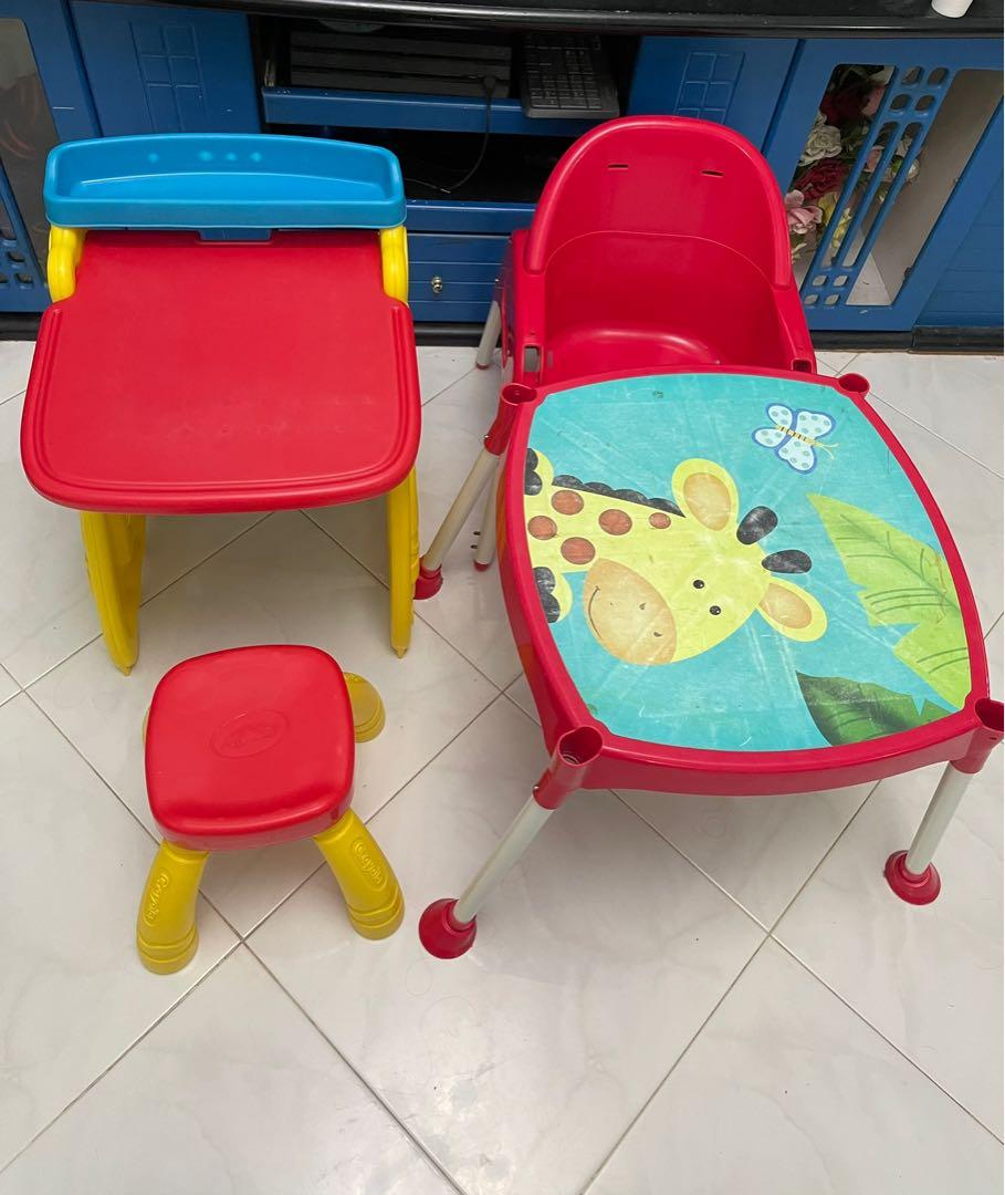 Crayola play n’ fold art studio and high chair (table & chair).(bundle ...