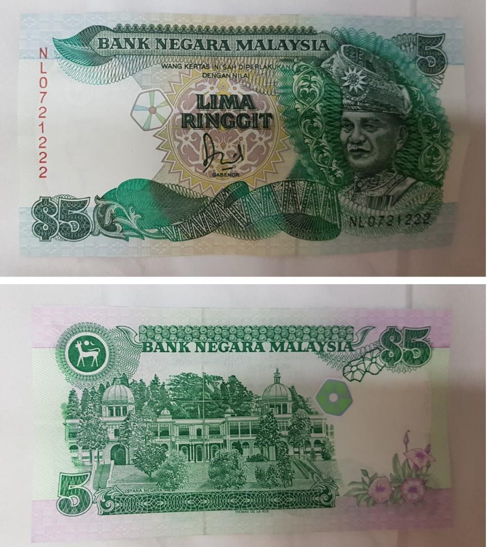 Sell both @ $70 Cross pole RM5 Malaysia ringgit pretty number NL0721222 ...