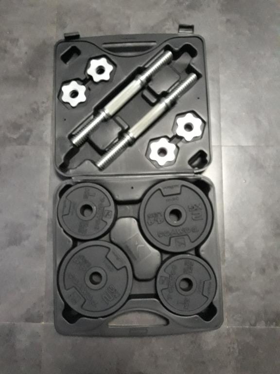 Domyos 20 Kg Dumbbell Sets, Sports Equipment, Exercise & Fitness ...