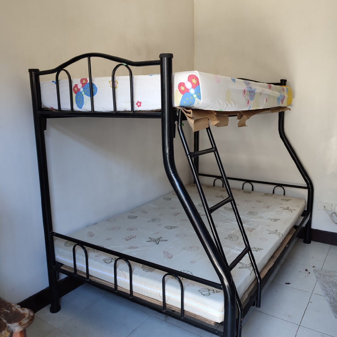 Double Deck Bed Frame, Furniture & Home Living, Furniture, Bed Frames ...