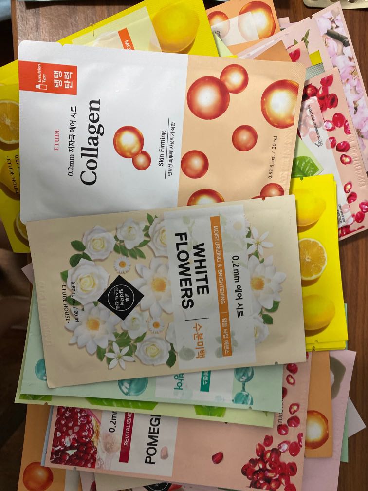 Etude house sheet mask, Beauty & Personal Care, Face, Face Care on ...