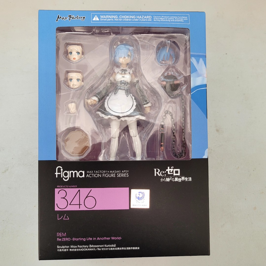 Figma 346 RE:Zero Rem, Hobbies & Toys, Toys & Games on Carousell