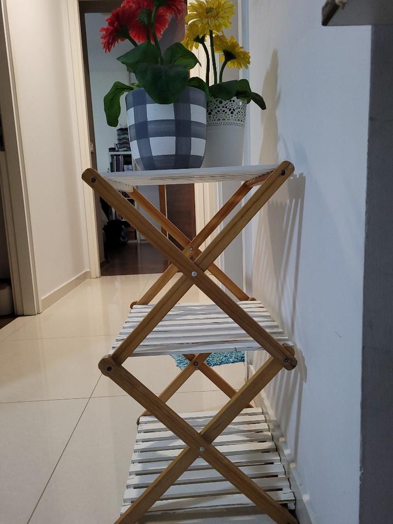 Foldable Wooden shelf, Furniture & Home Living, Furniture, Shelves ...