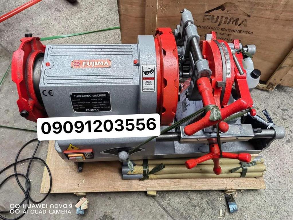 FUJIMA Electric Pipe Threading Machine, Commercial & Industrial ...
