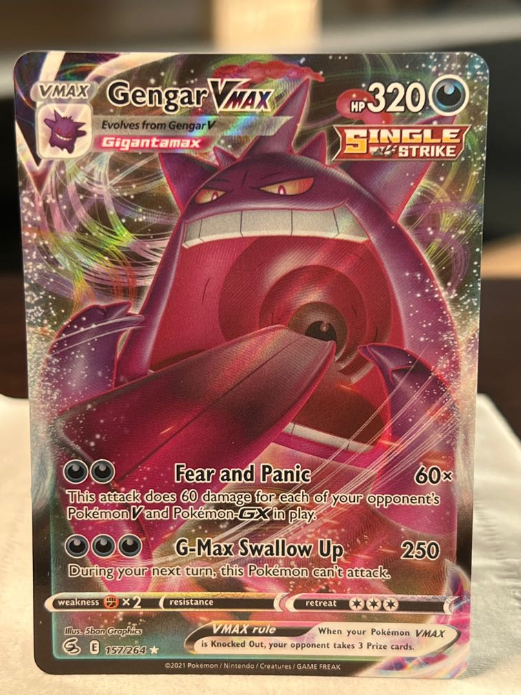 Gengar VMAX, Hobbies & Toys, Toys & Games on Carousell