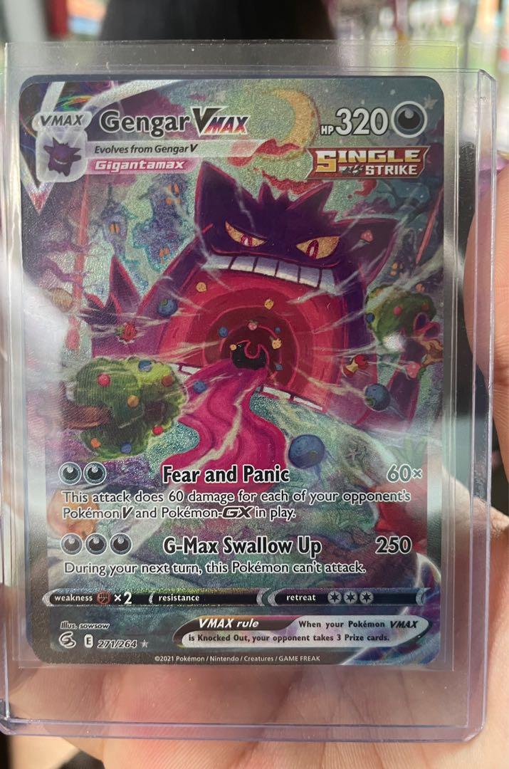 Gengar Vmax Alternate Art Fusion Strike, Hobbies & Toys, Toys & Games ...