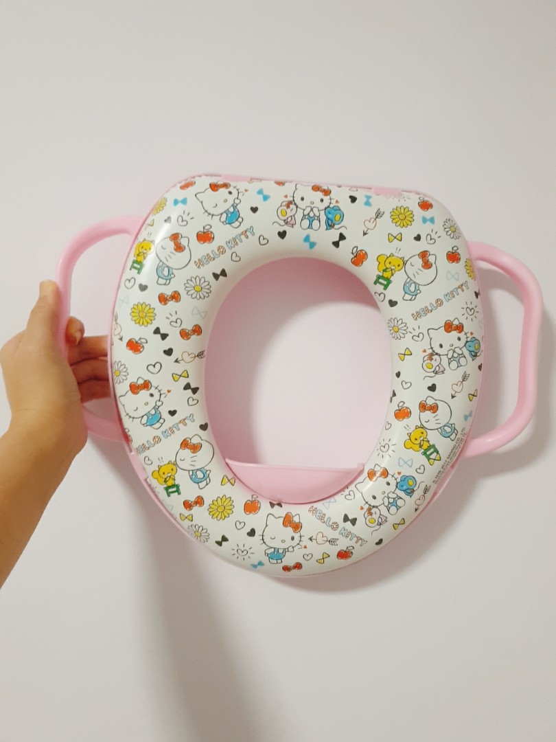 Hello Kitty toilet seat FREE Safety 1st potty, Babies & Kids, Bathing ...