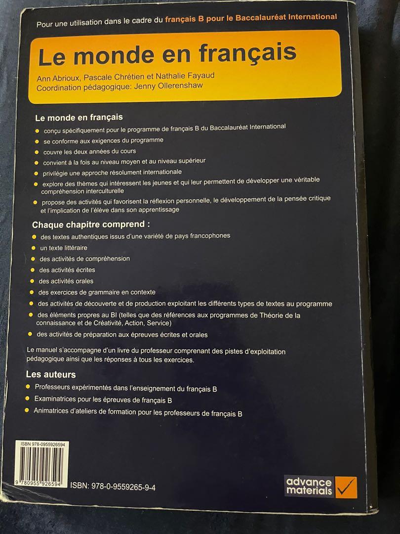 IB French textbook, Hobbies & Toys, Books & Magazines, Textbooks on ...