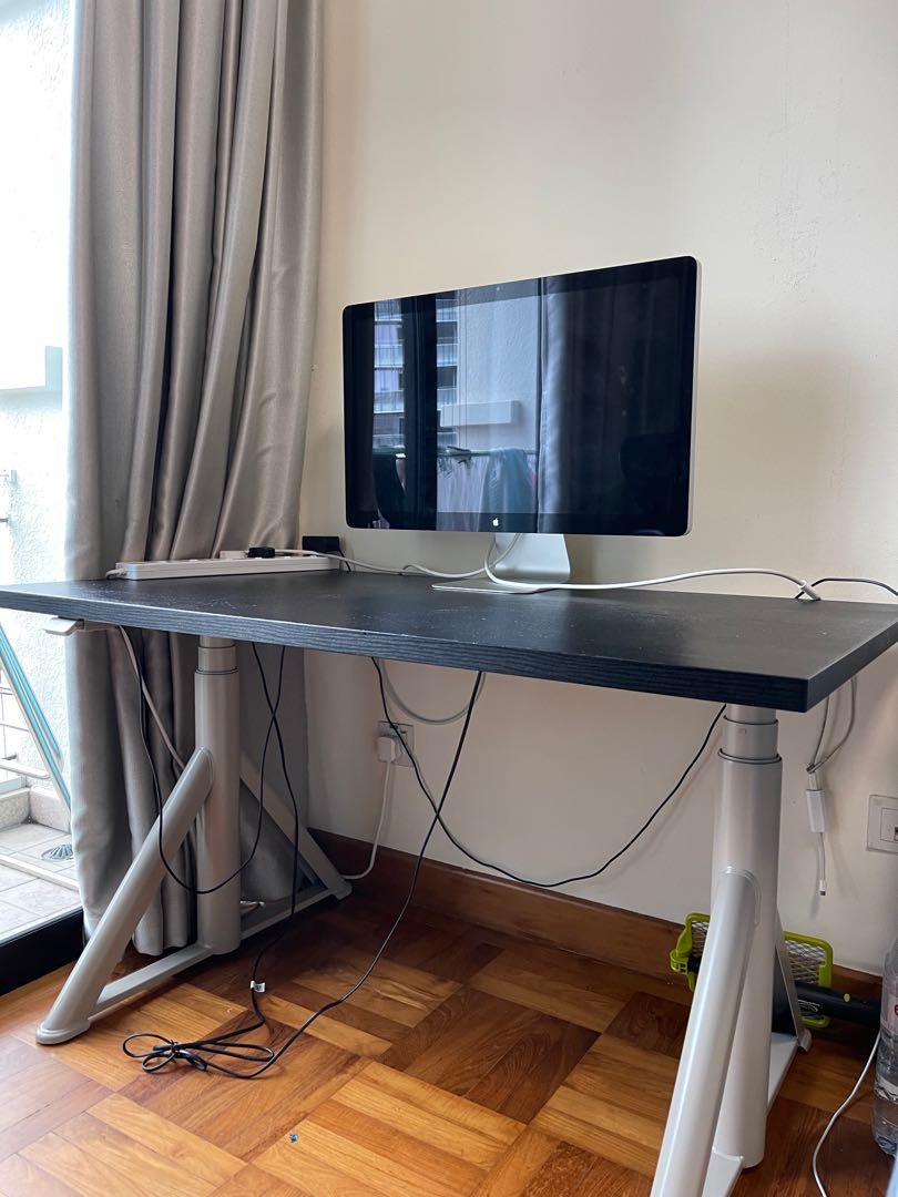 IKEA sit stand electric study table, Furniture & Home Living, Furniture ...