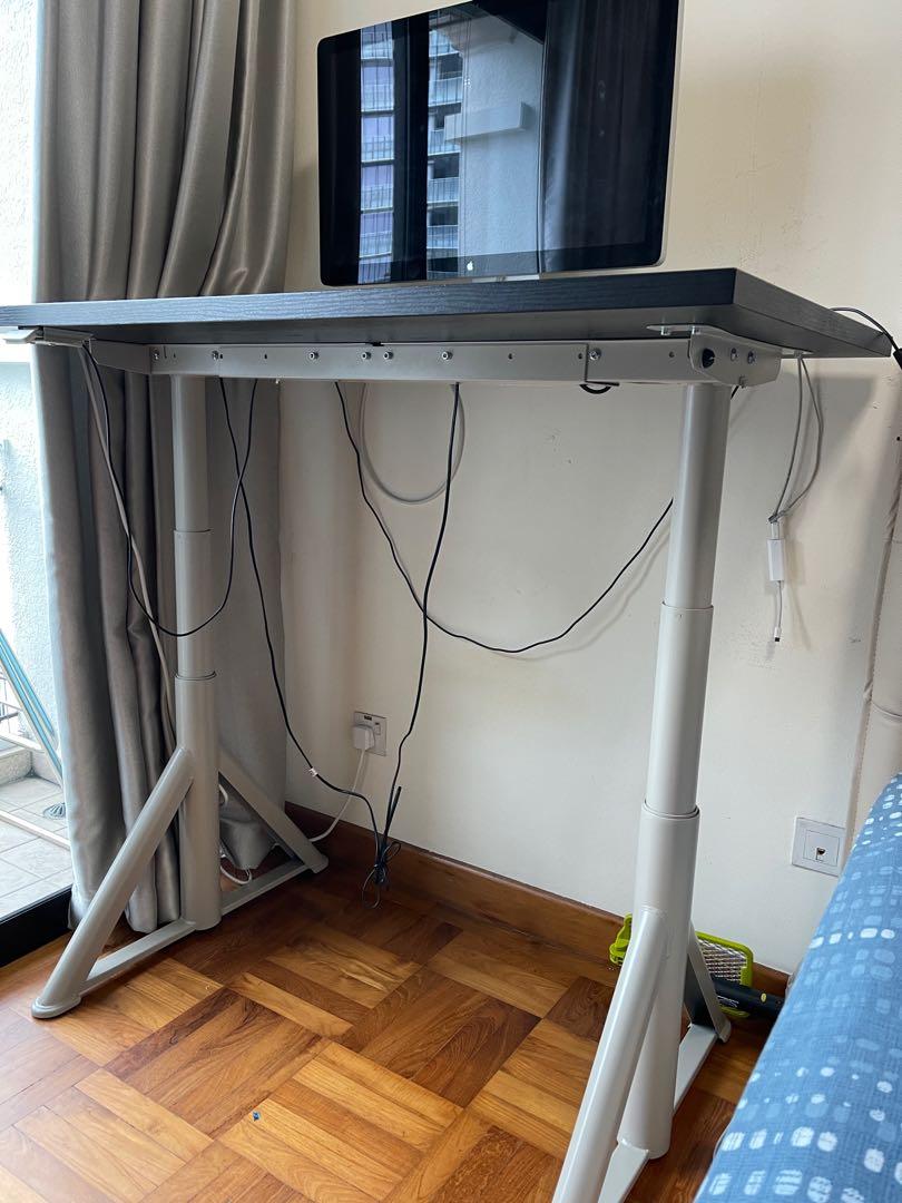 IKEA sit stand electric study table, Furniture & Home Living, Furniture ...