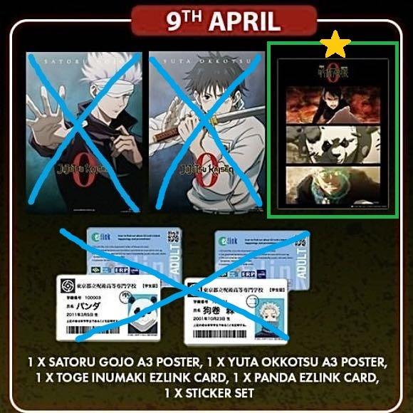 [JJK 0 holo stickers] Inumaki Toge Zenin Maki Panda Jujutsu Kaisen ...