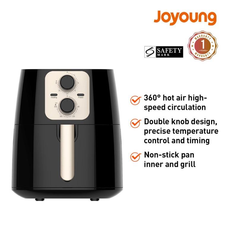 Joyoung Large Air Fryer 4.5L/Bake/ Toaster/ Grill/Safety Mark, TV ...