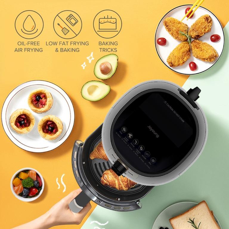 Joyoung Large Air Fryer 4.5L/Bake/ Toaster/ Grill/Safety Mark, TV ...