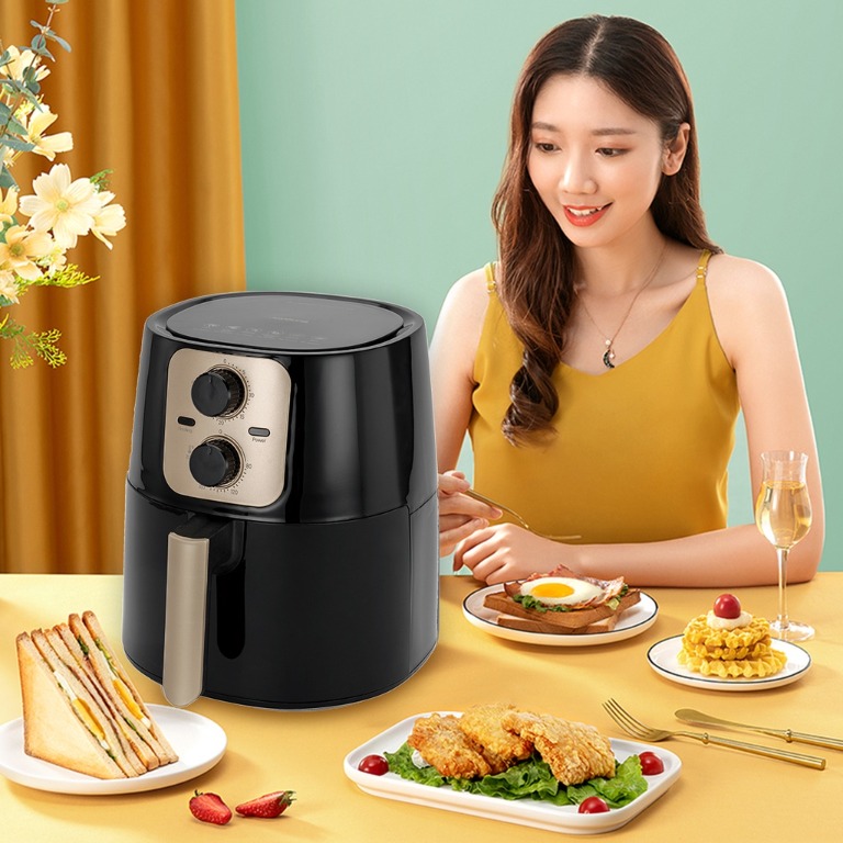 Joyoung Large Air Fryer 4.5L/Bake/ Toaster/ Grill/Safety Mark, TV ...