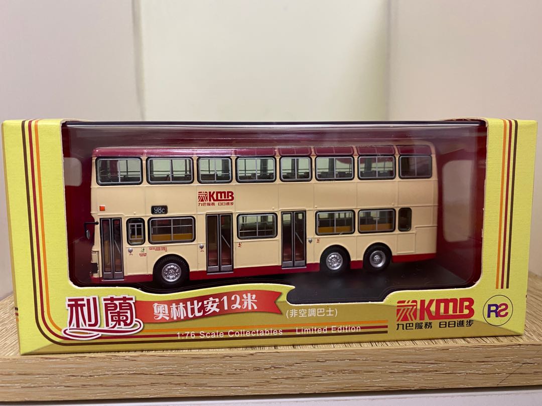 KMB Leyland Olympian 12m 九巴 98c 坑口北 巴士模型, 興趣及遊戲, 玩具 & 遊戲類 - Carousell