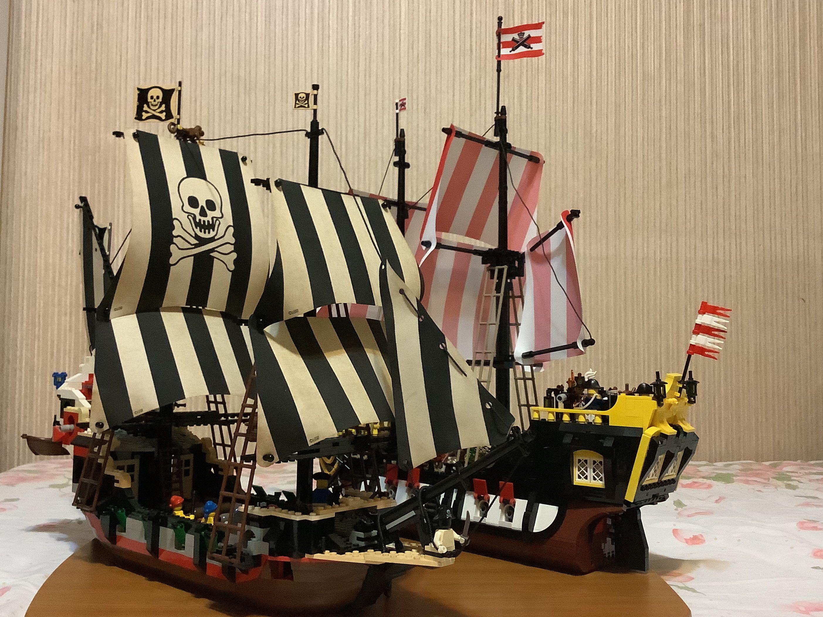 Lego Imperial Pirates Ship 樂高 官兵 海盜 船 6286 21322, 書籍、休閒與玩具, 玩具、公仔、桌遊在旋轉拍賣