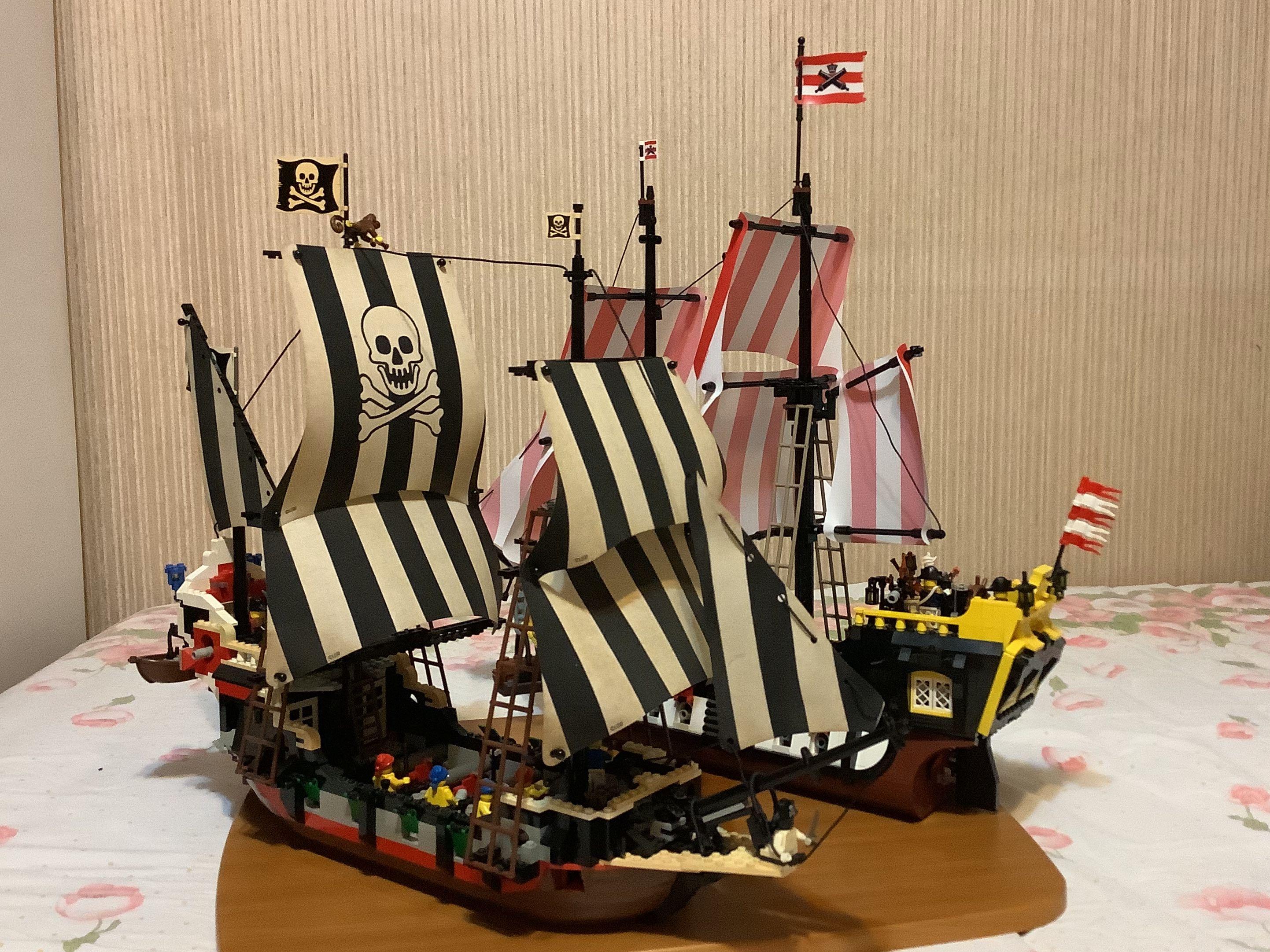 Lego Imperial Pirates Ship 樂高 官兵 海盜 船 6286 21322, 書籍、休閒與玩具, 玩具、公仔、桌遊在旋轉拍賣