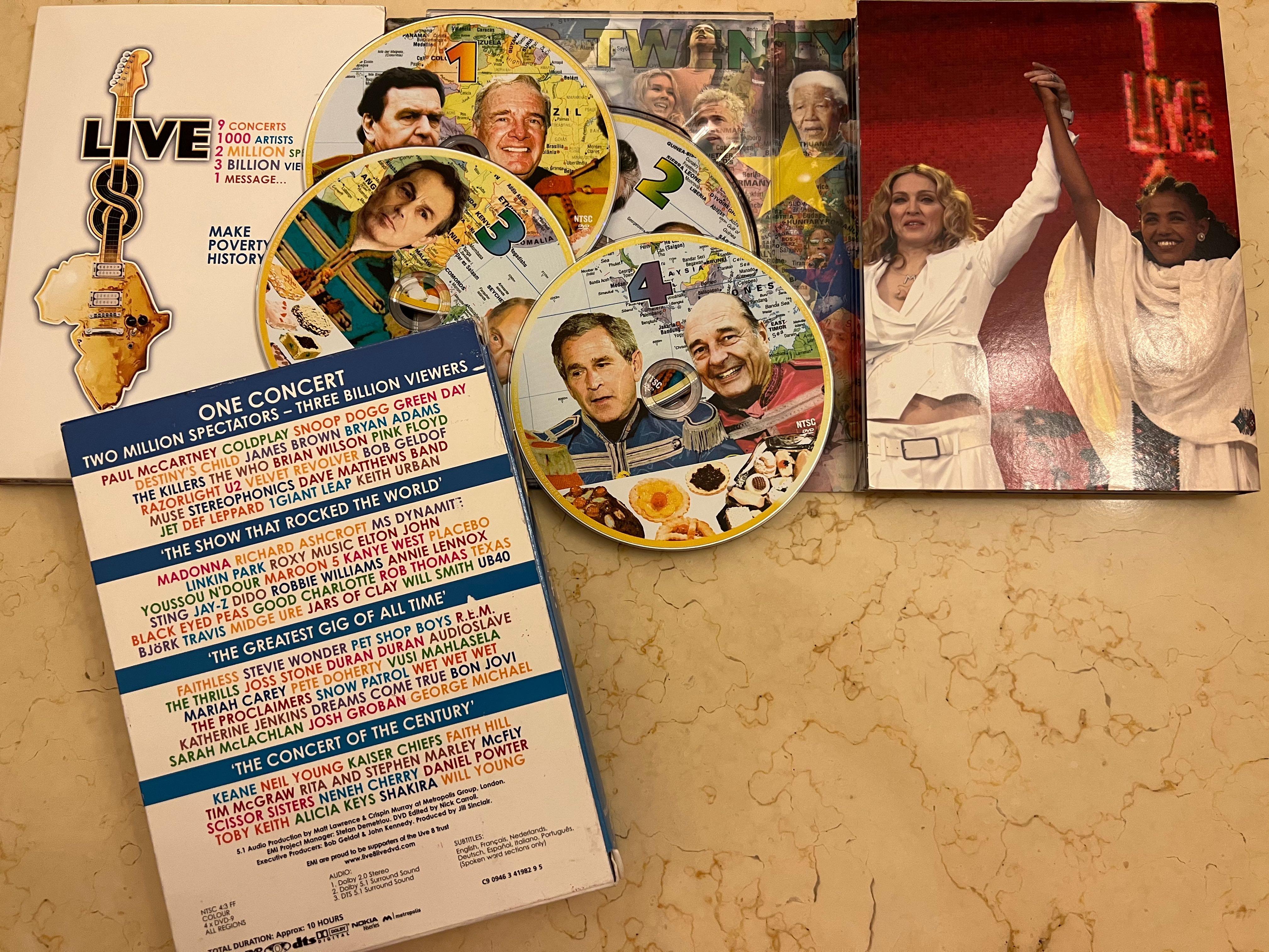 Live 8 dvd cd, 興趣及遊戲, 音樂樂器 & 配件, 音樂與媒體 - CD 及 DVD - Carousell