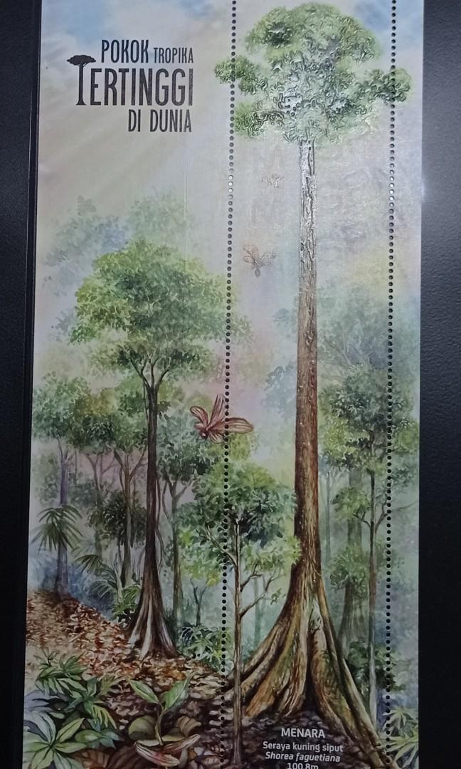 [Malaysia Miniature Sheet] Pokok Tropika Tertinggi Di Dunia 2020 ...