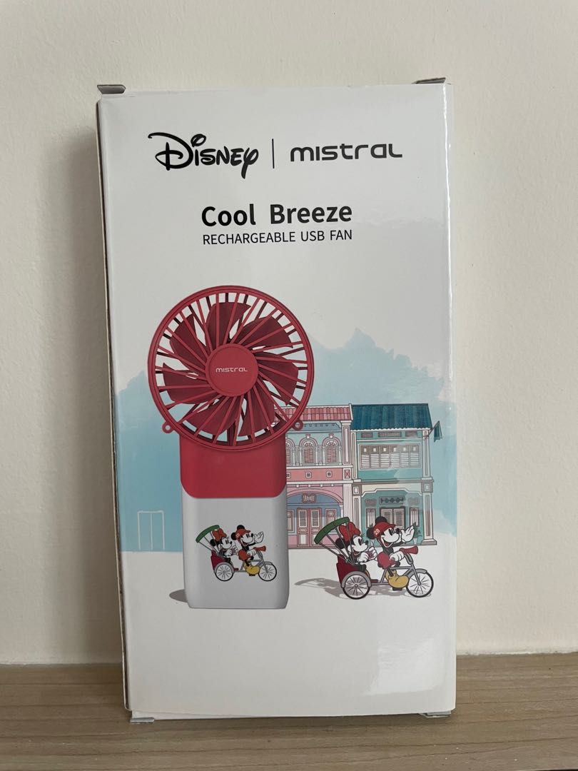 Mistral x Disney Rechargeable USB Fan, TV & Home Appliances, Air ...