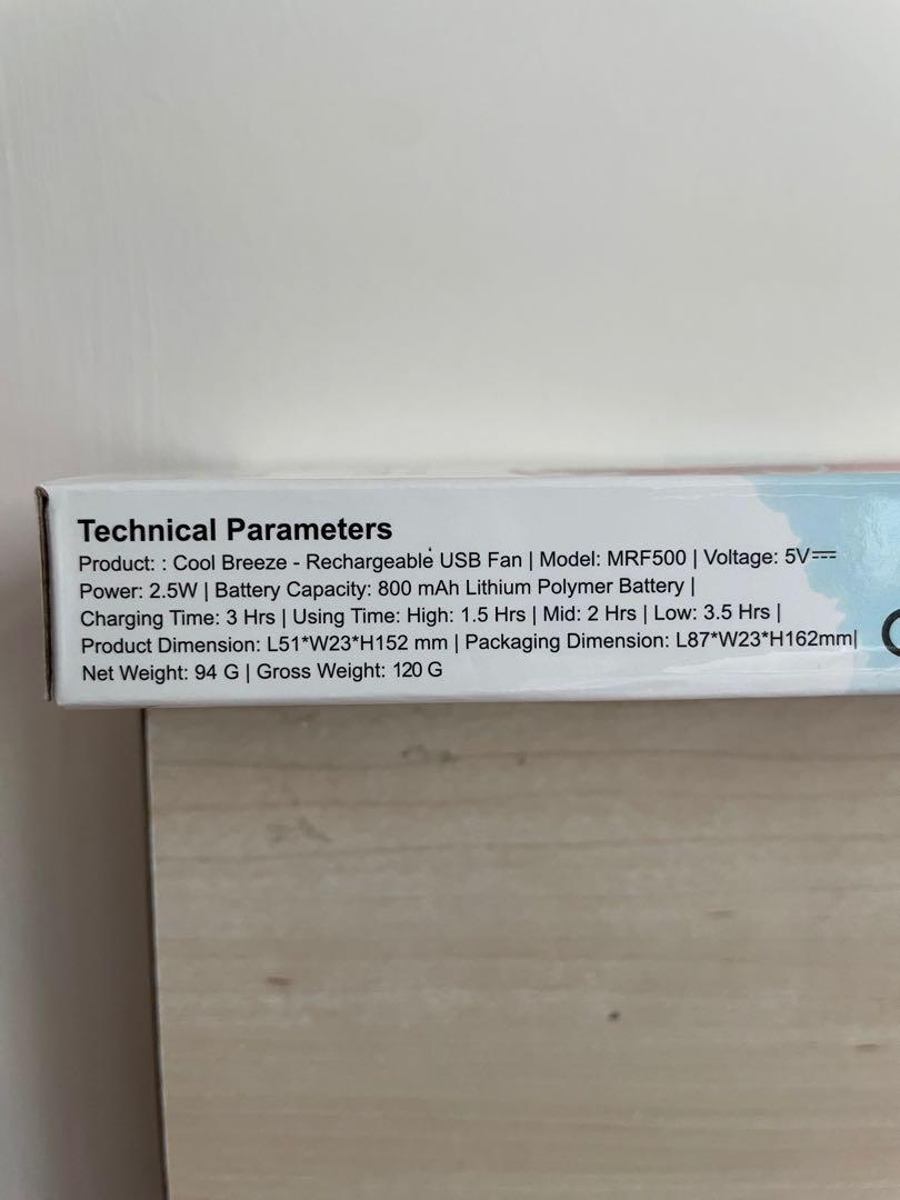 Mistral x Disney Rechargeable USB Fan, TV & Home Appliances, Air ...
