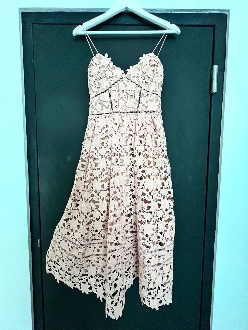 Mr Self Portrait Azalea Dress in White, Women's Fashion, Dresses & Sets ...