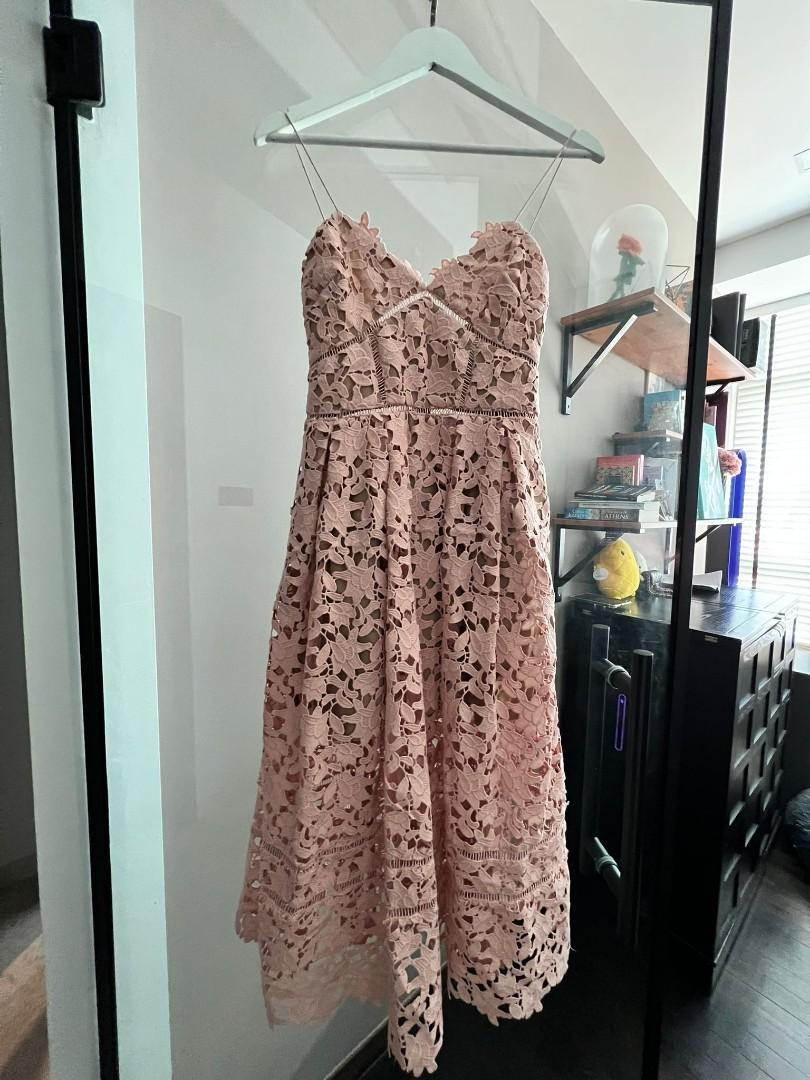 Mr Self Portrait Azalea Dress in Blush, Women's Fashion, Dresses & Sets ...