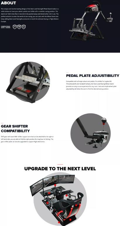next lvl RACING STANDS WHEEL STAND, Video Gaming, Gaming Accessories ...