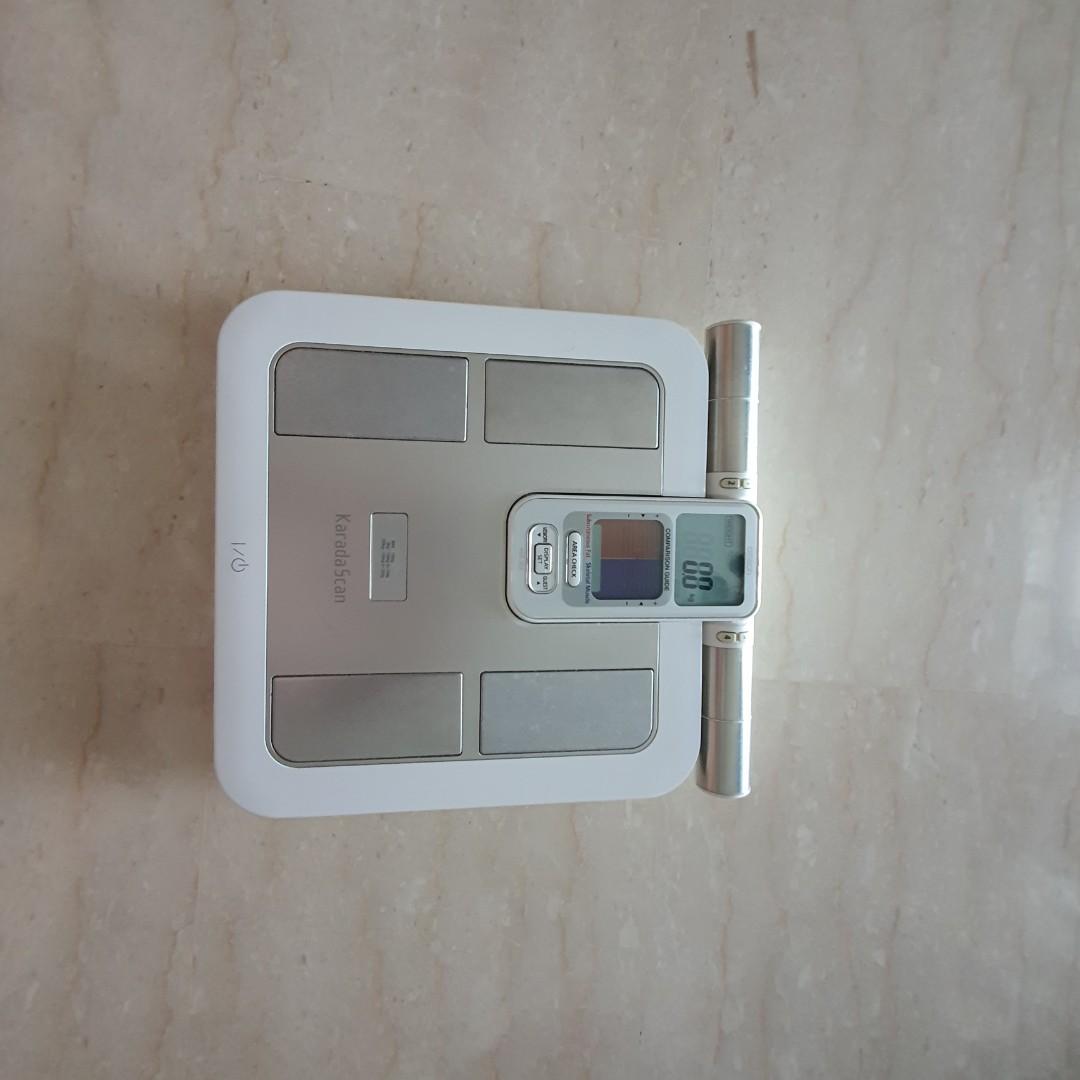 Omron karada scan weighing scale HBF-362, Health & Nutrition, Health ...