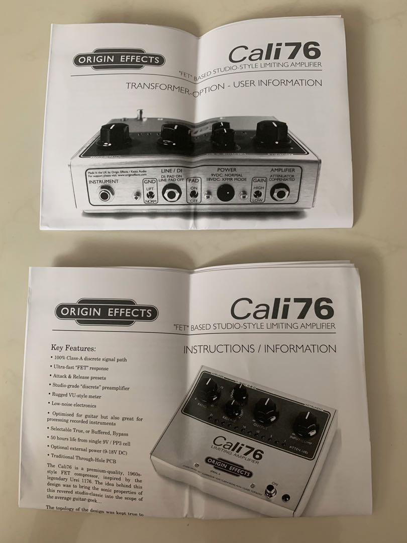 ORIGIN EFFECTS CALI76-TX-P LIMITING AMPLIFIER COMPRESSOR PEDAL, Hobbies ...