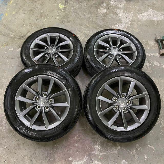 Original 16 inch sports rim Honda Civic fc tyre 99%, Auto Accessories ...