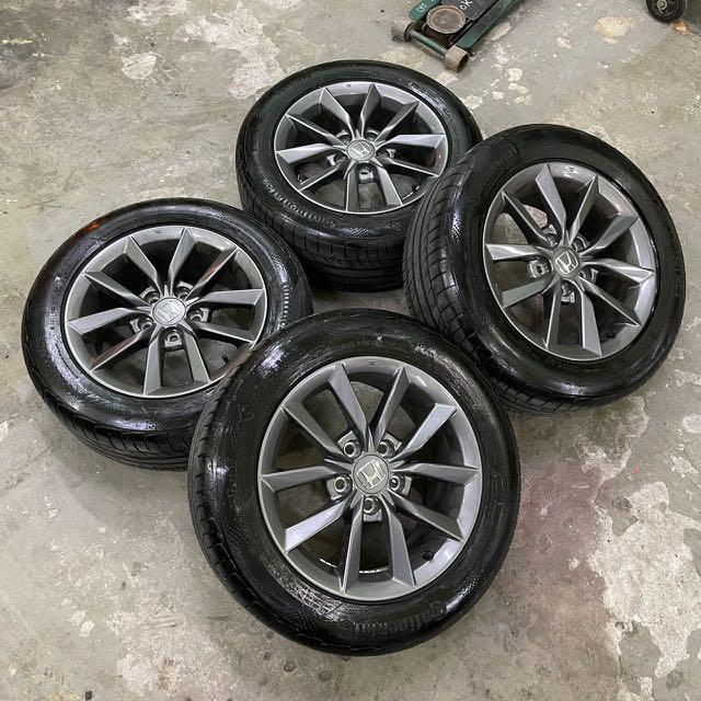 Original 16 inch sports rim Honda Civic fc tyre 99%, Auto Accessories ...