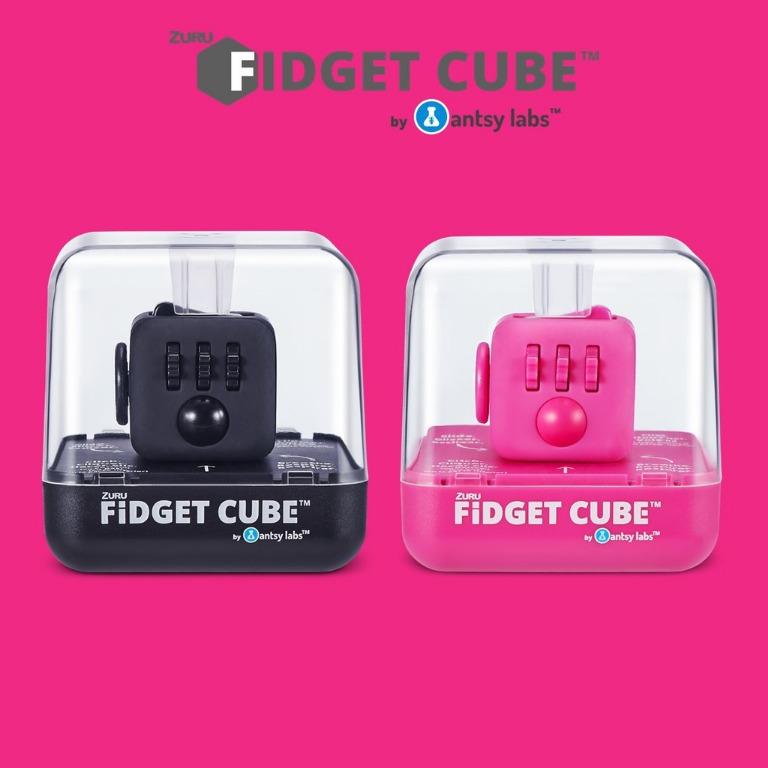 Original Fidget Cube by Antsy Labs S5 [Black/Pink] - Fidget Toy Ideal ...