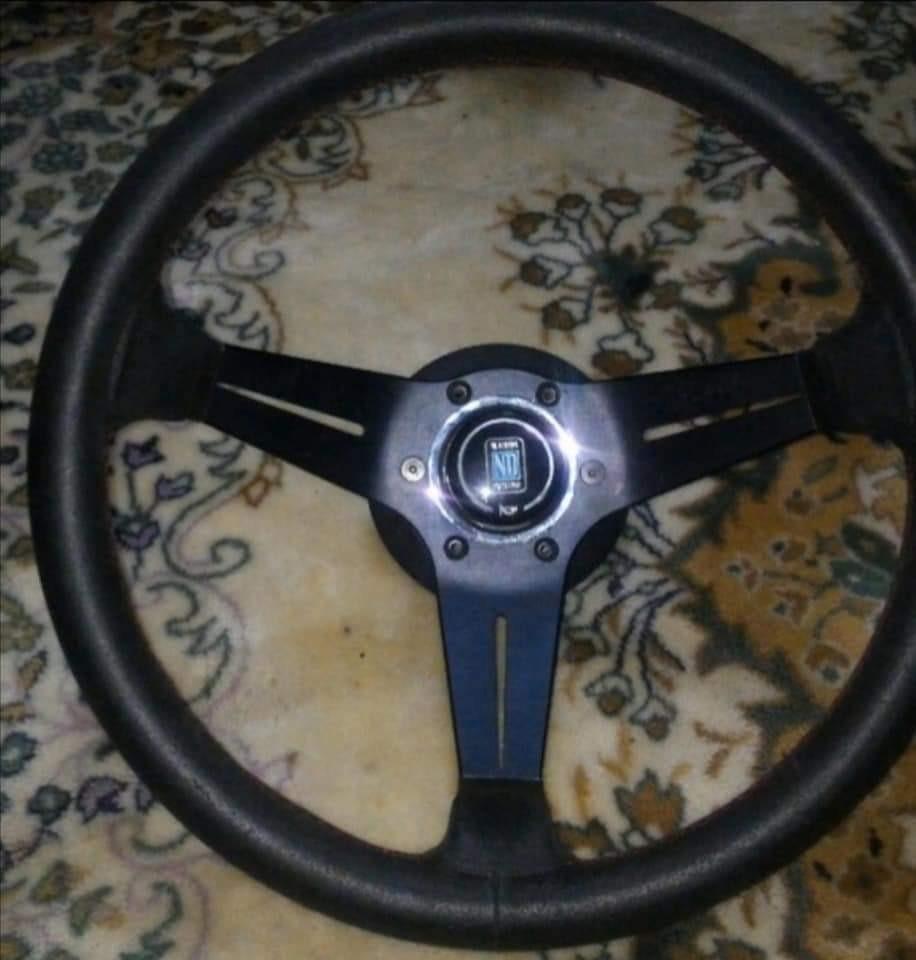 Original Steering Nardi Deep Corn Red Stitch Suede Leather Ultra Rare Ae86 s13 s14 s15 silvia ...