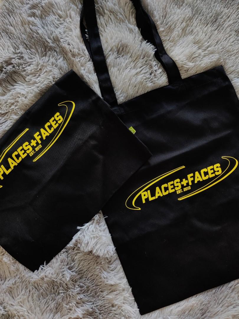 [Ready-Stock] Places + Faces Tote Bag Black, Men's Fashion, Bags, Sling ...