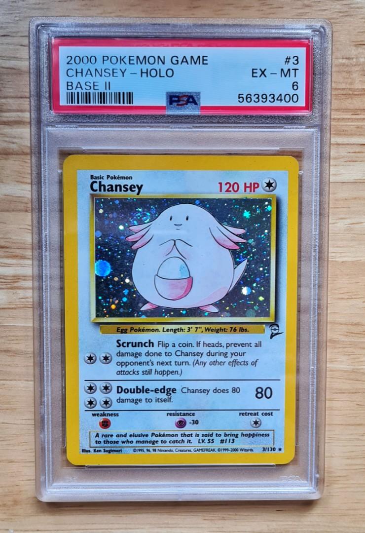 Pokemon Base Set 2 Chansey Holo PSA 6 EX-Mint, Hobbies & Toys, Toys ...